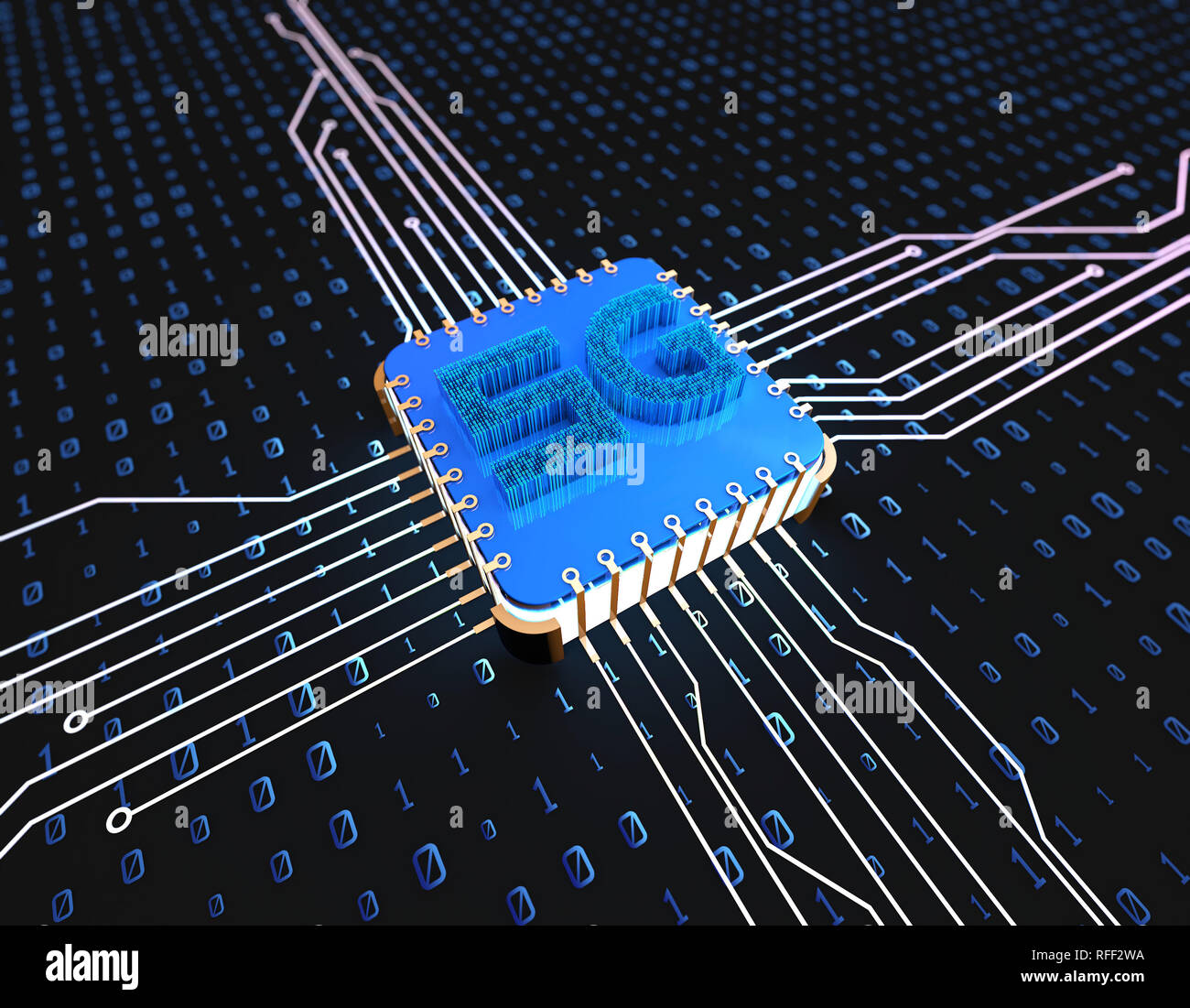 5G network technology, modern network communication,Circuit board Stock ...