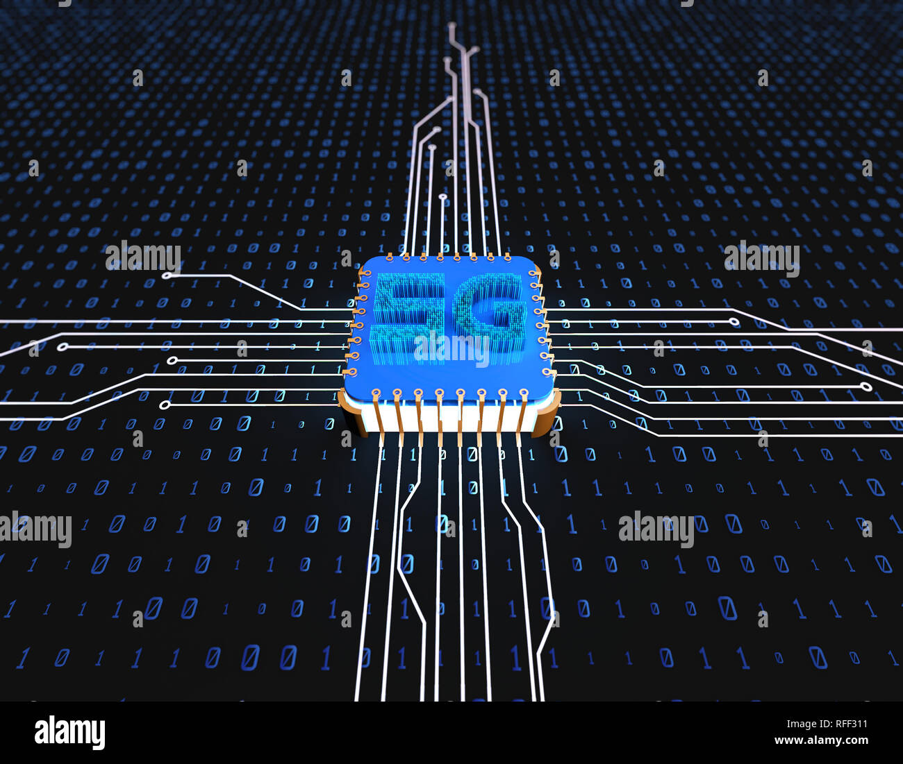 5G network technology, modern network communication,Circuit board Stock ...