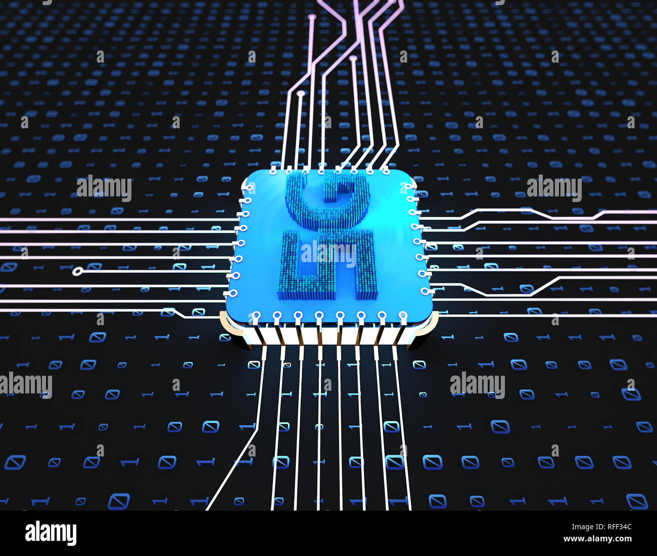 5G network technology, modern network communication,Circuit board Stock ...