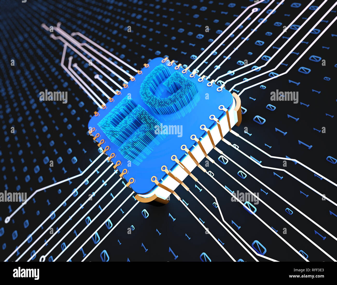 5G network technology, modern network communication,Circuit board Stock ...