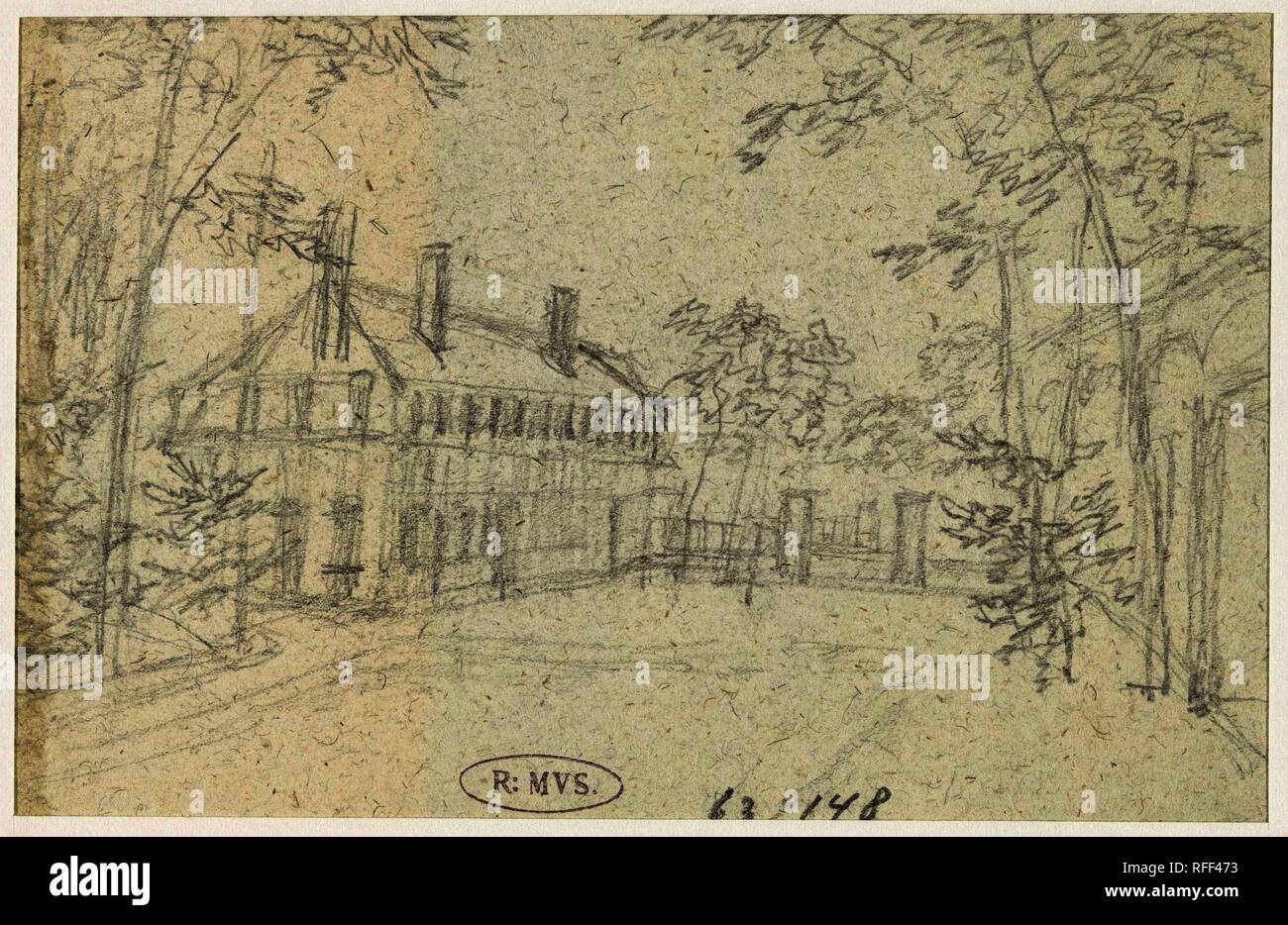 Fence between two buildings hi-res stock photography and images - Alamy