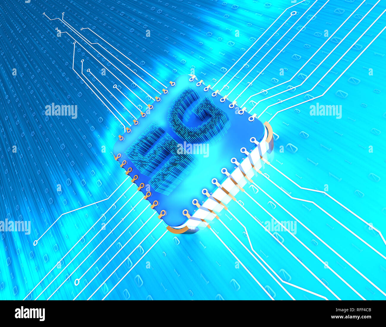 5G network technology, modern network communication,Circuit board Stock ...