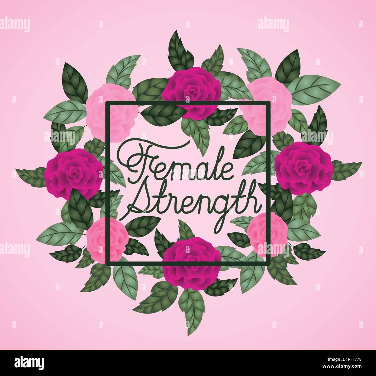 women day label with roses Stock Vector Image & Art - Alamy