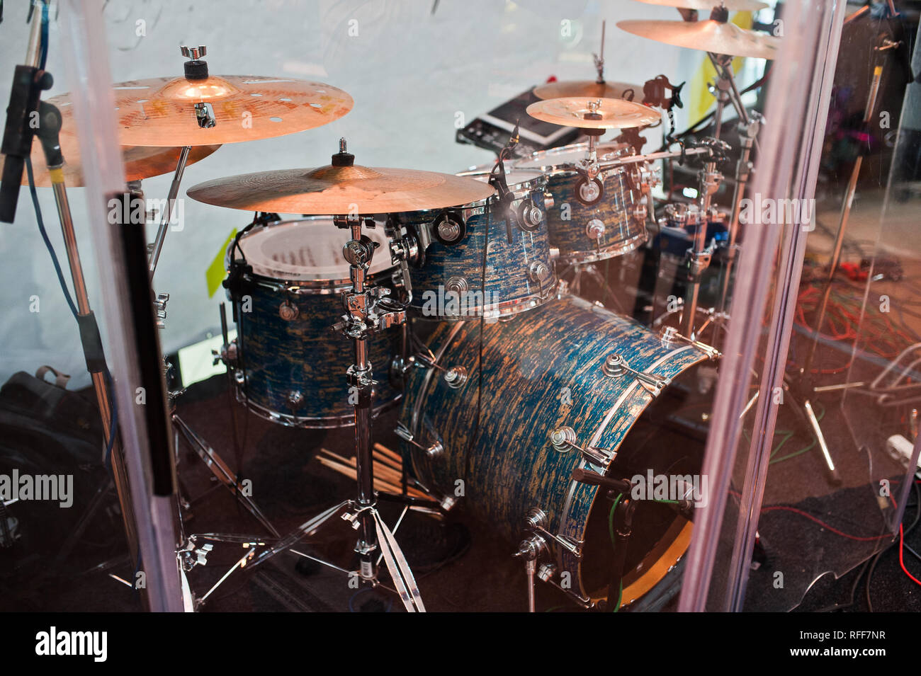 Drum set in wall hi-res stock photography and images - Alamy