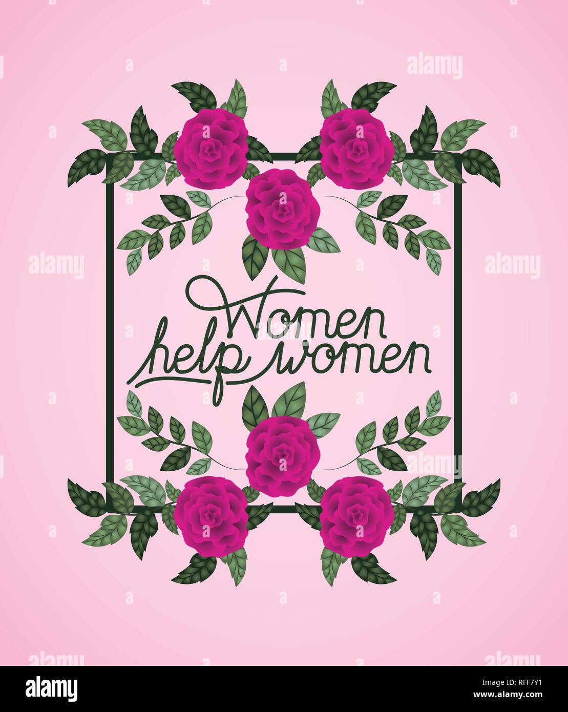 women day label with roses Stock Vector Image & Art - Alamy