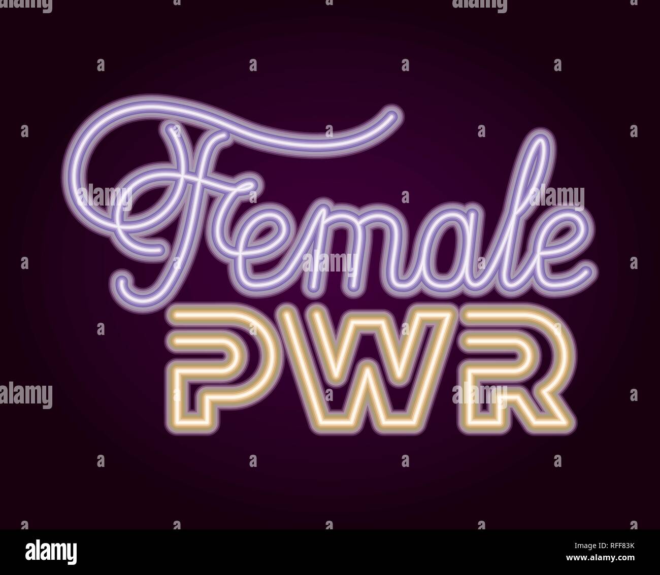 Female word Stock Vector Images - Alamy