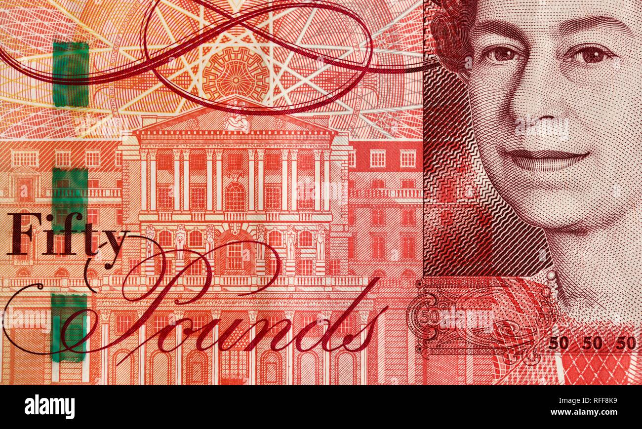 50 fifty pound bank note hi-res stock photography and images - Alamy