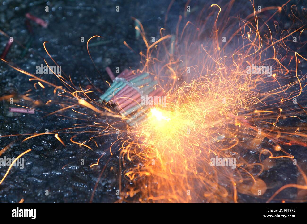 Fireworks line hi-res stock photography and images - Alamy