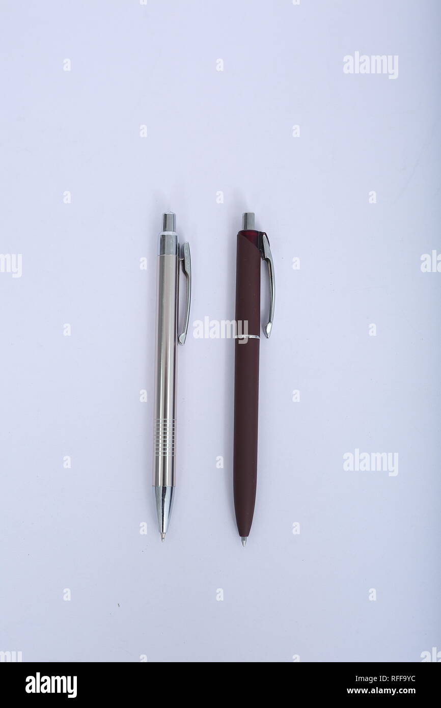 Portrait of two ball pen Stock Photo - Alamy