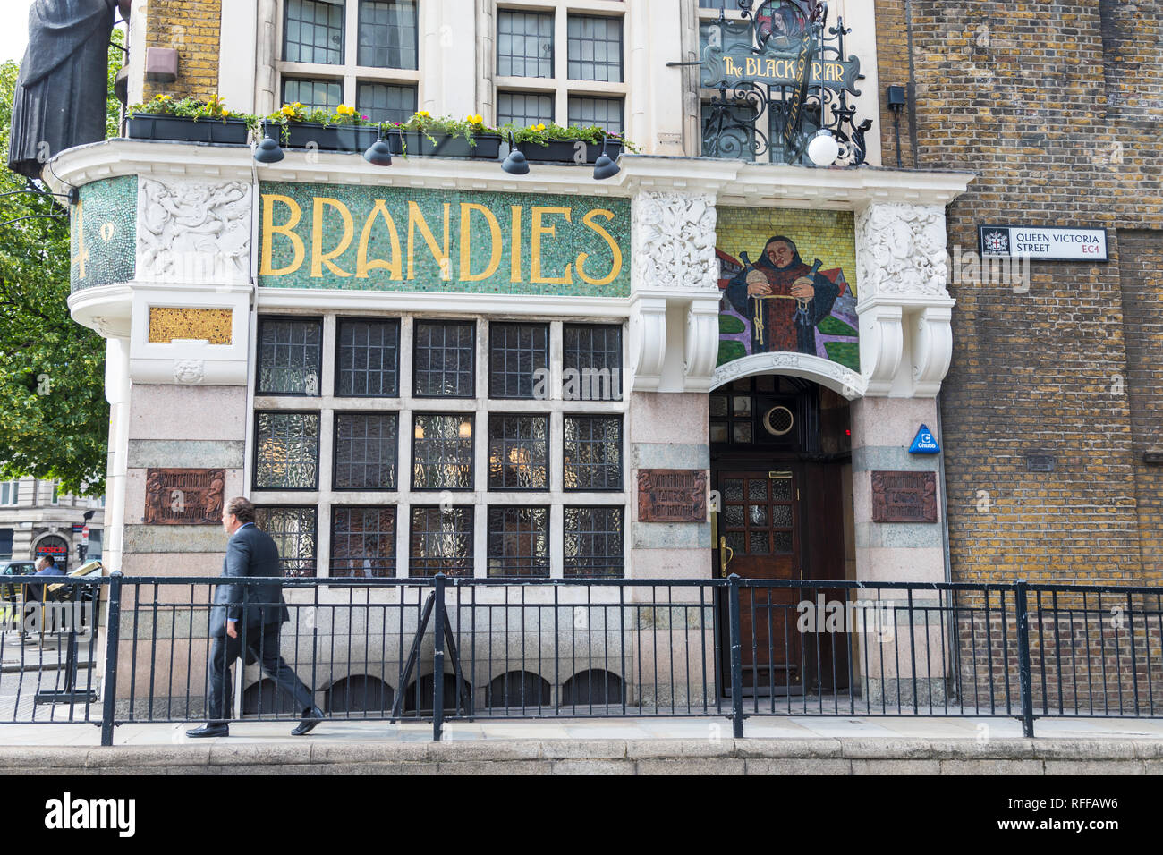 London, UK - 7 June 2017: The Blackfriar Pub, Queen Victoria Street. A ...