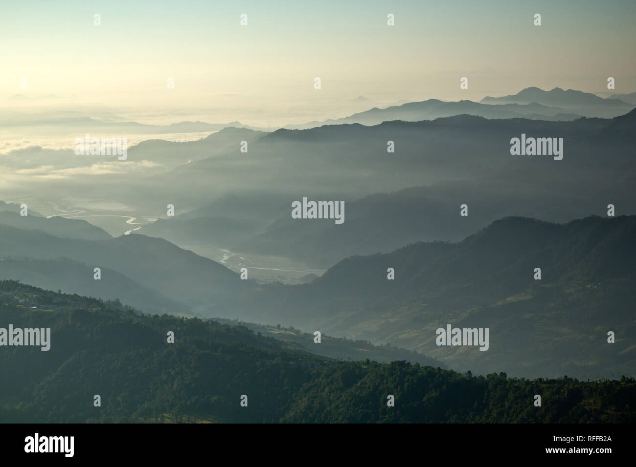 Himalaya panoramic view hi-res stock photography and images - Alamy