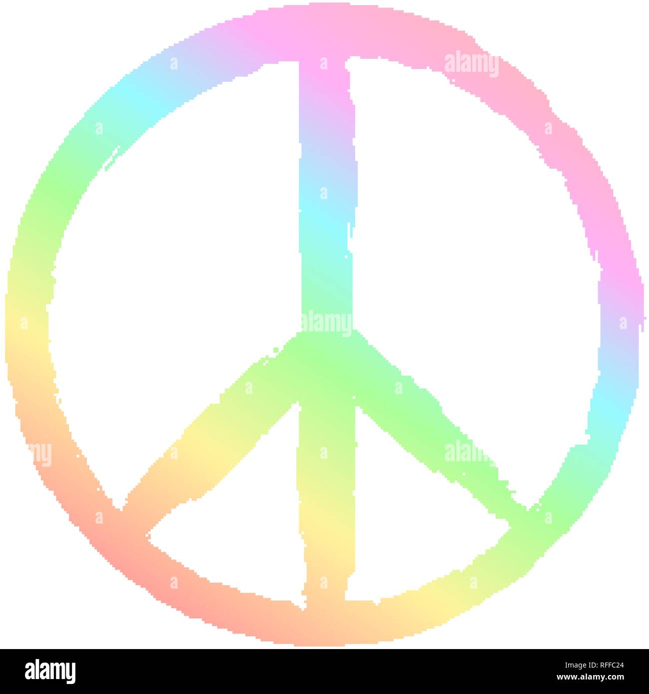 Peace sign with grunge texture isolated on background Stock Vector ...