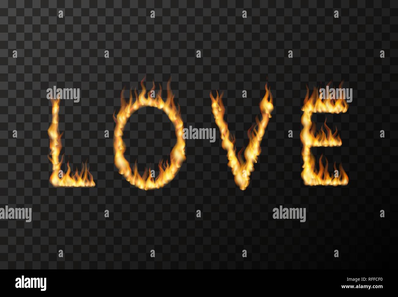 Fire Letter Love
