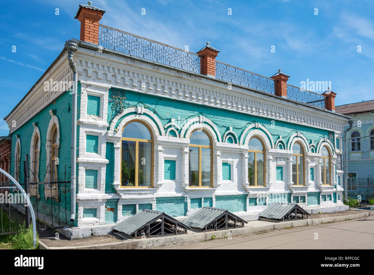 Former merchant Gurevich house, Mariinsk, Kemerovo region Stock Photo ...