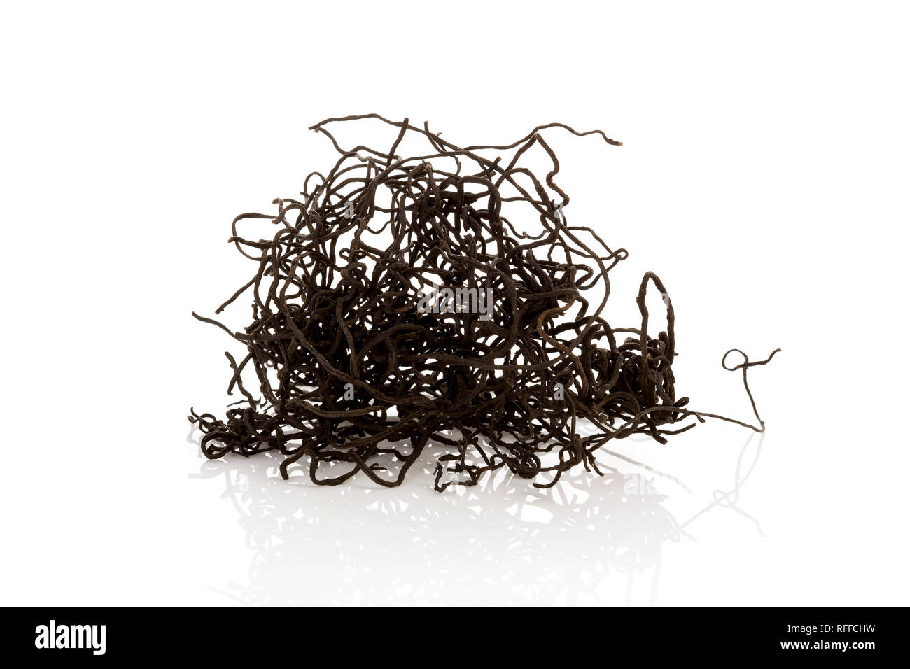 Arame. Dry seaweed isolated on white background. Sea vegetable Stock ...