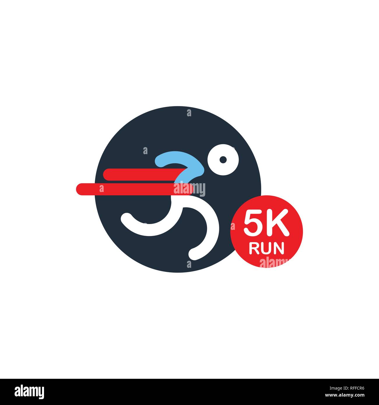 logo for running marathon. Silhouette Runner at Finish Line. flat ...