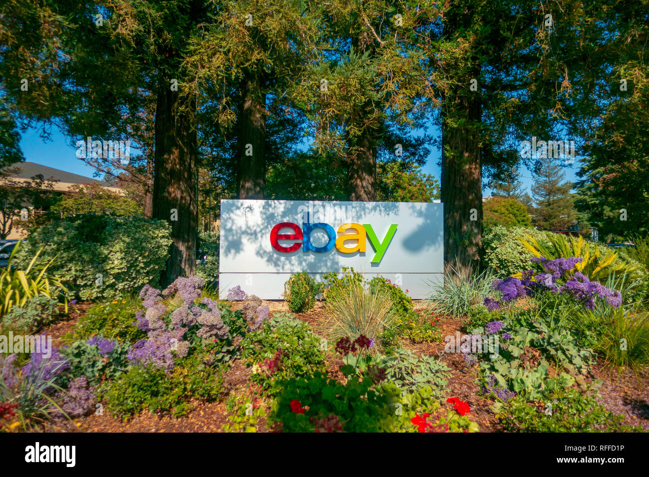 Ebay outdoor logo at company headquarters in silicone valley Stock ...