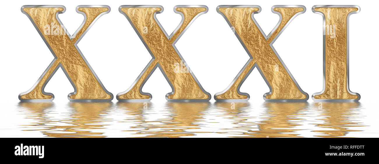 Roman numeral 31 hi-res stock photography and images - Alamy