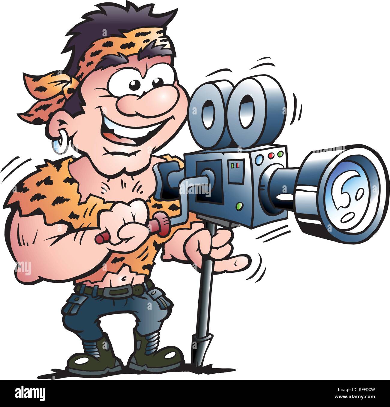 Cinematography cartoon hi-res stock photography and images - Alamy
