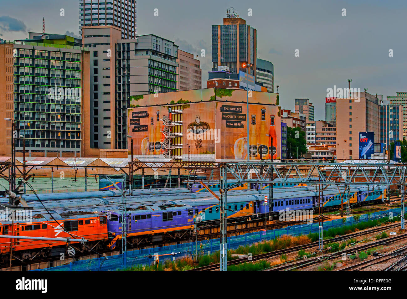 Johannesburg Colorful Central Train Station Stock Photo - Alamy