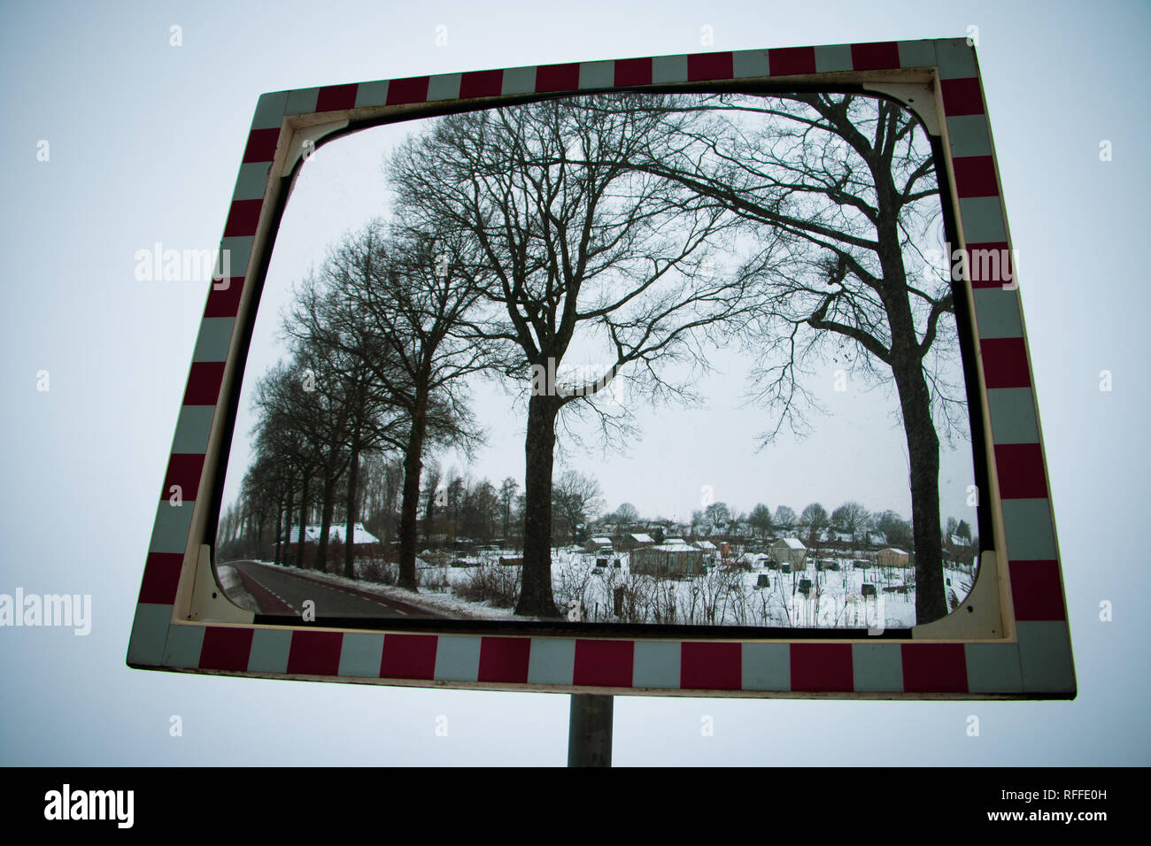 Roadside traffic mirror hi-res stock photography and images - Alamy