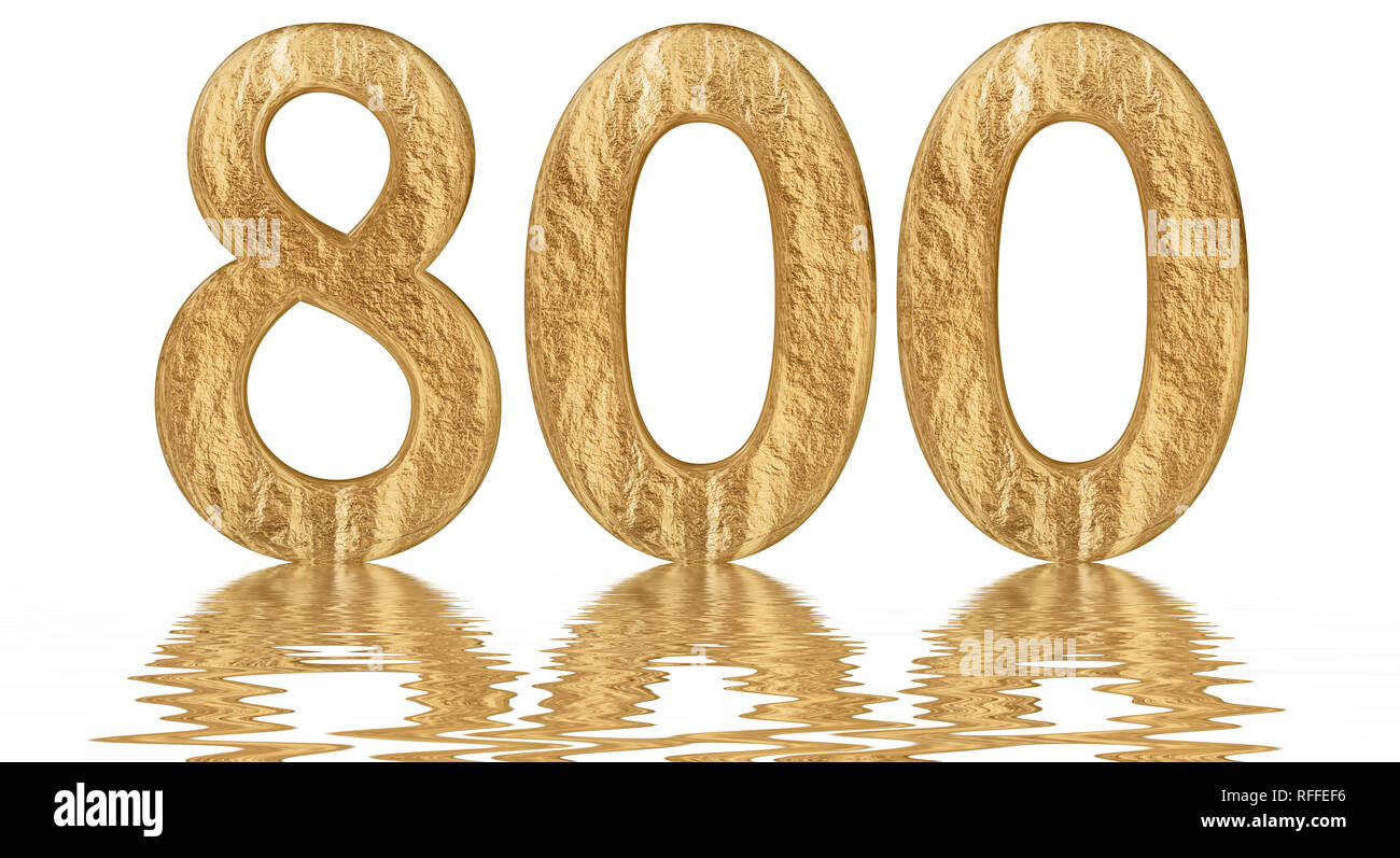 3d number 800 hi-res stock photography and images - Alamy