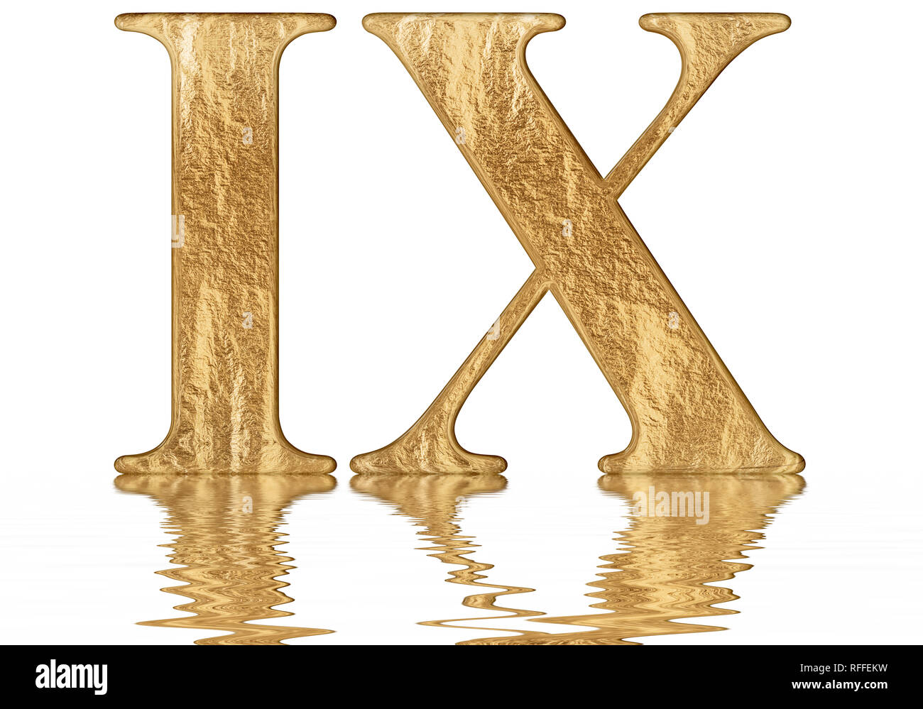 Roman numeral ix hi-res stock photography and images - Alamy