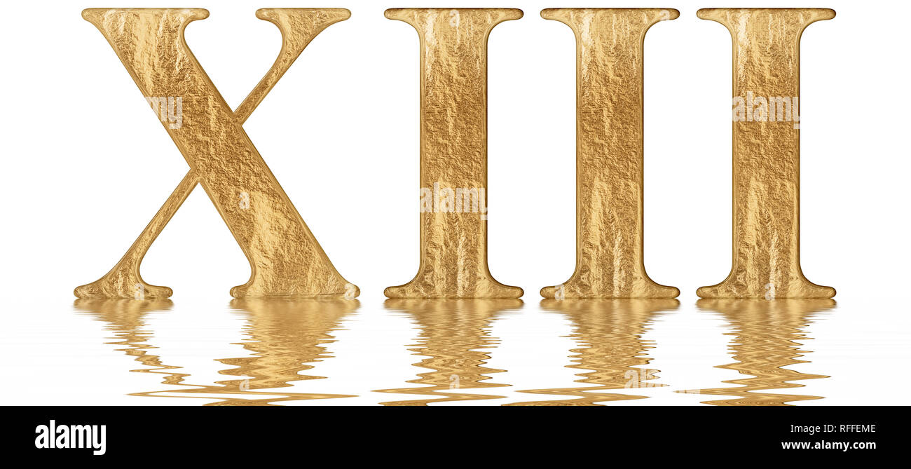 Roman Numeral Number 13