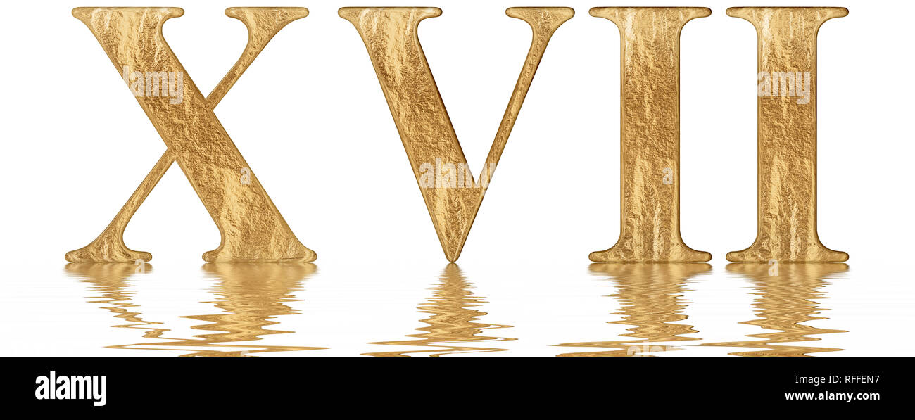 Roman numeral 17 hi-res stock photography and images - Alamy