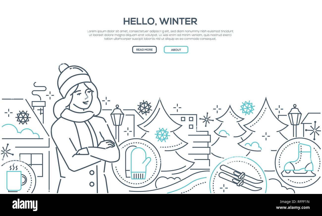 Design text hello december Stock Vector Images - Alamy