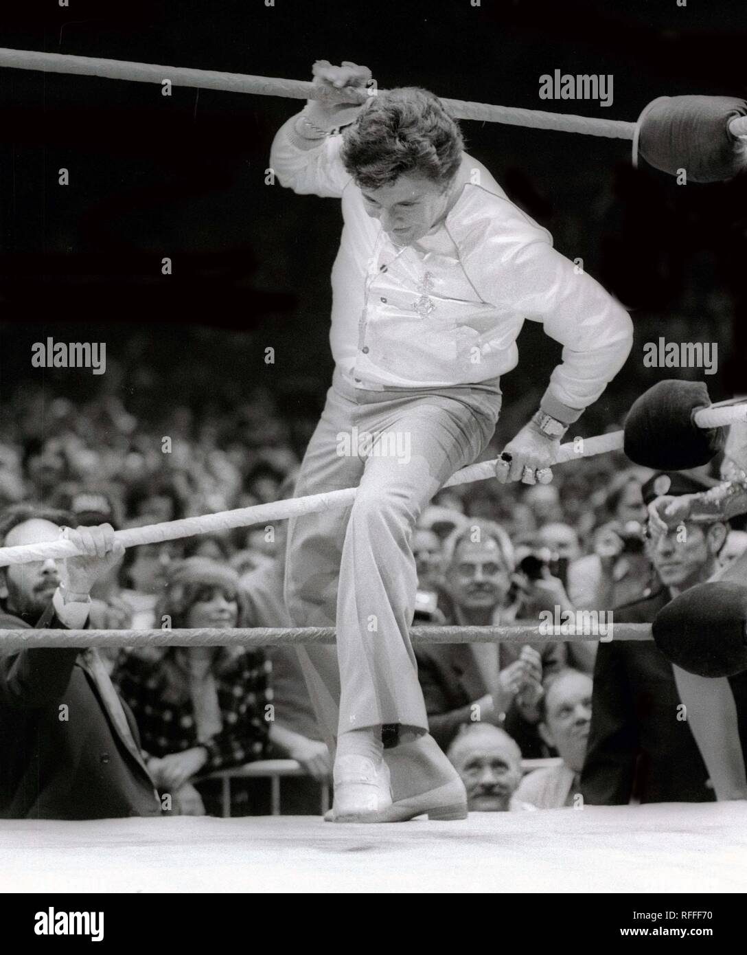 Liberace at Wrestlemania 1 at Madison Square Garden in New York City on ...