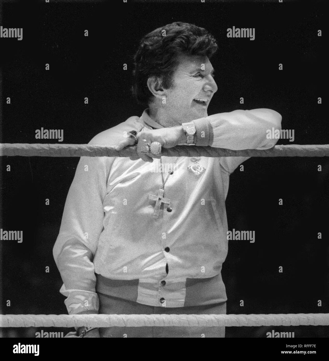 Liberace at Wrestlemania 1 at Madison Square Garden in New York City on ...
