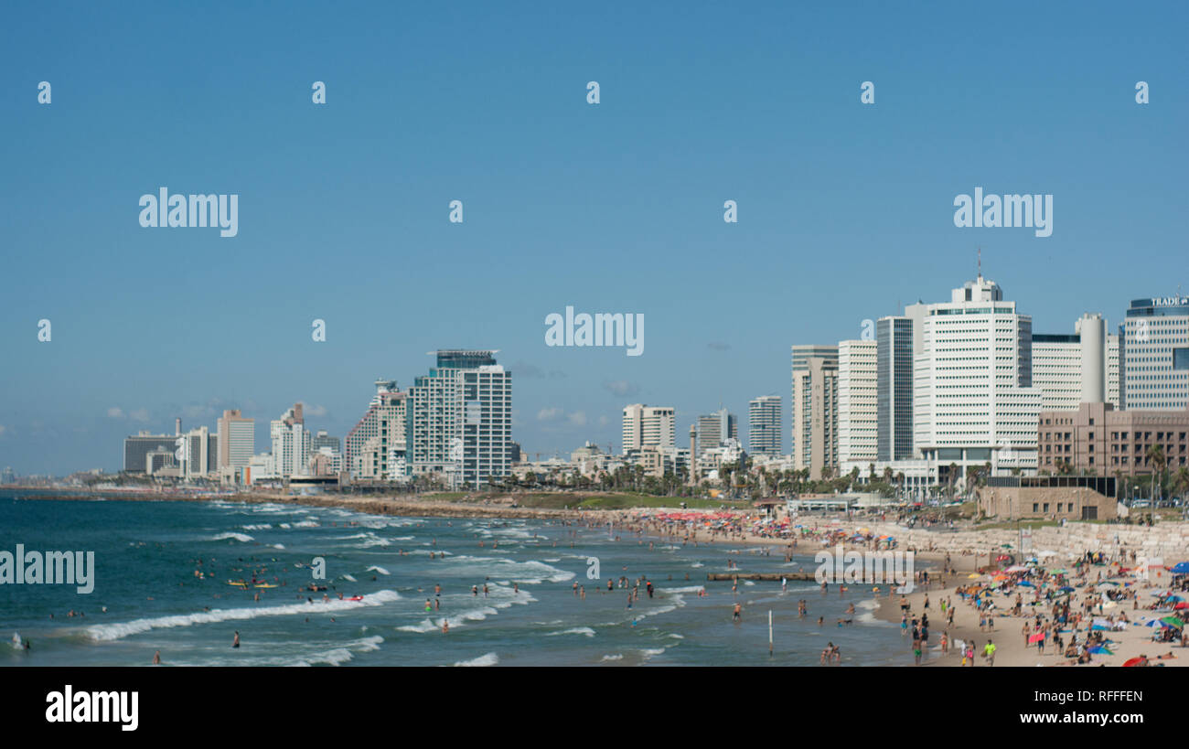 Panorama waterfront tel aviv hi-res stock photography and images - Alamy