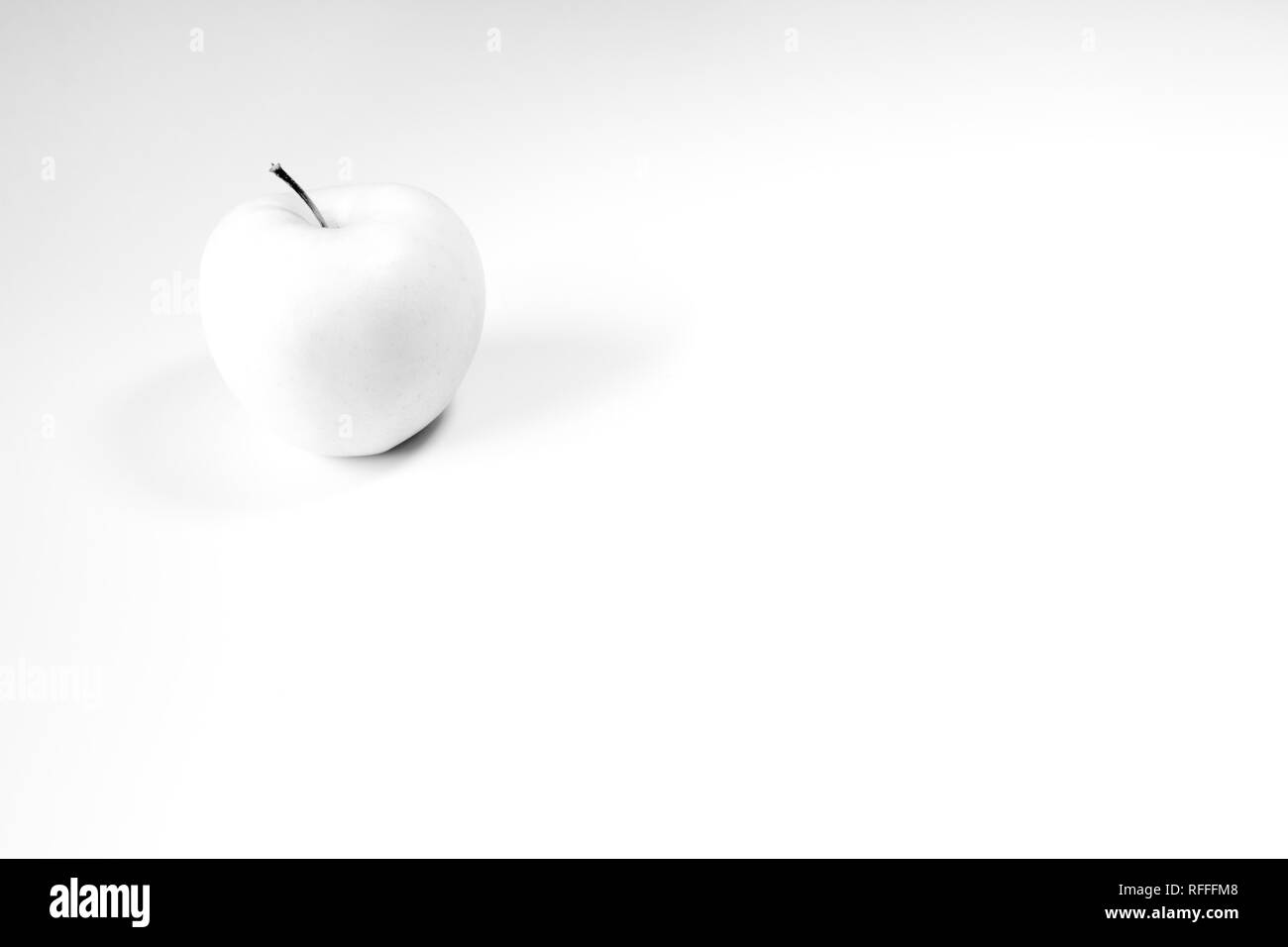 Apple isolated Black and White Stock Photos & Images - Alamy