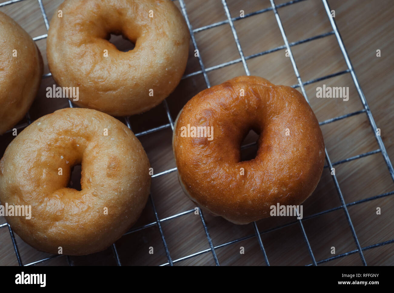 Cooling donut on white mesh Stock Photo - Alamy