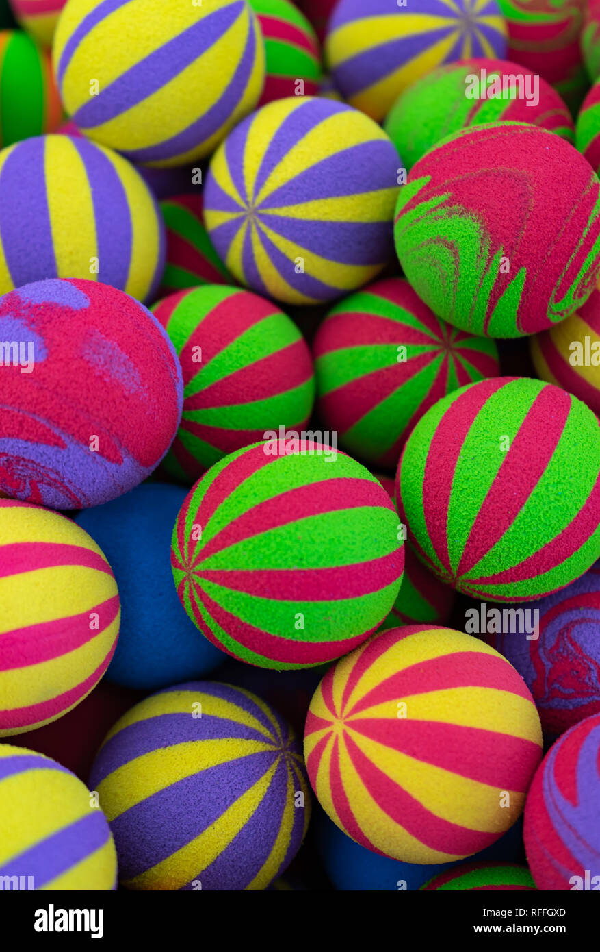 Vivid color toy balls Stock Photo - Alamy