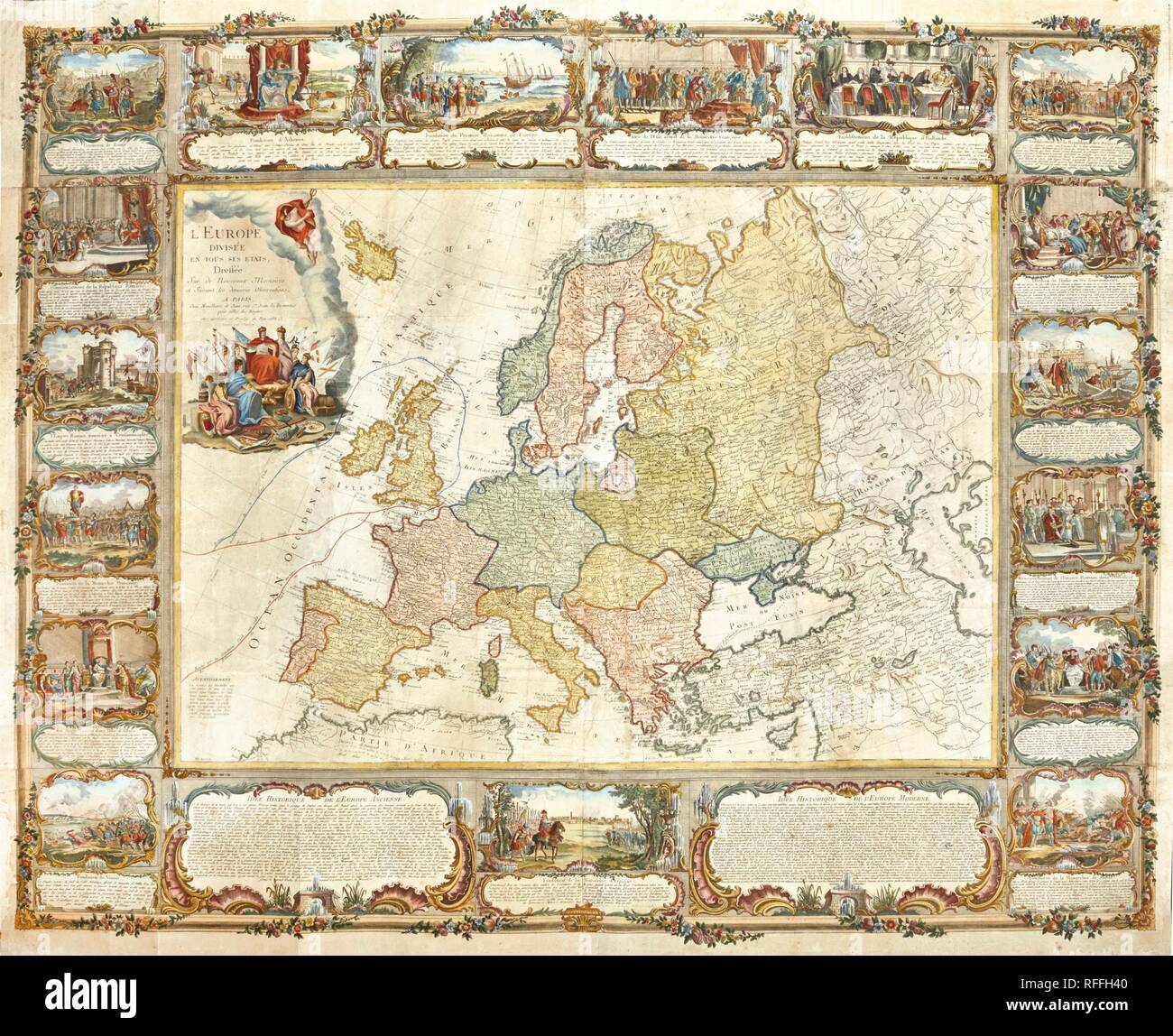 New map of europe hi-res stock photography and images - Alamy