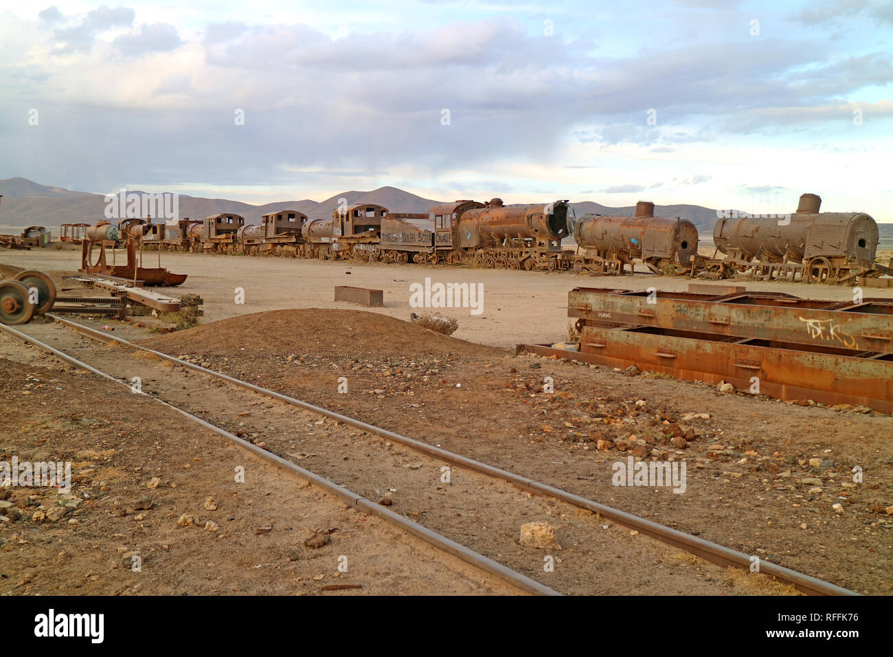 Great Train Graveyard in the Town of Uyuni, Bolivia, One of the World’s ...
