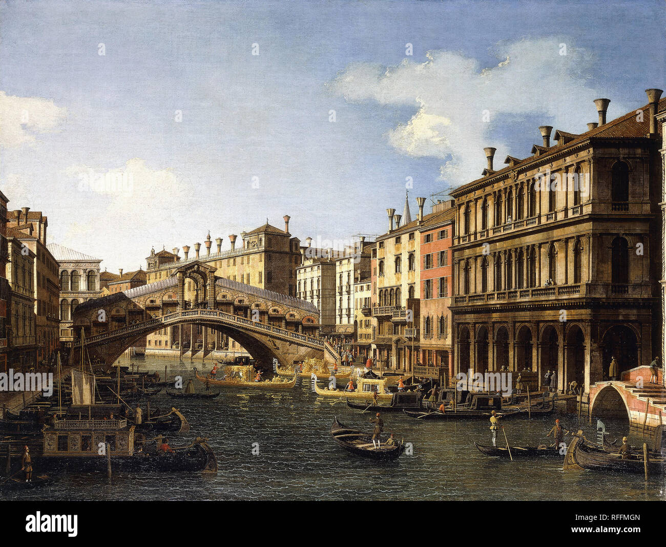 Bridge in venice by canaletto hi-res stock photography and images - Alamy