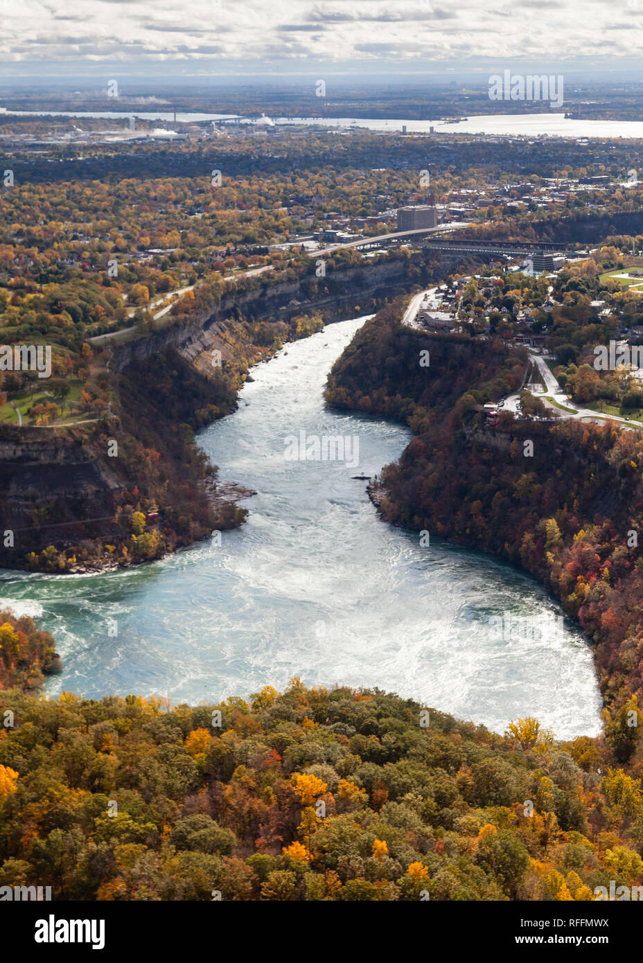 Niagara Whirlpool Aerial View. An aerial view of Niagara Whirlpool ...