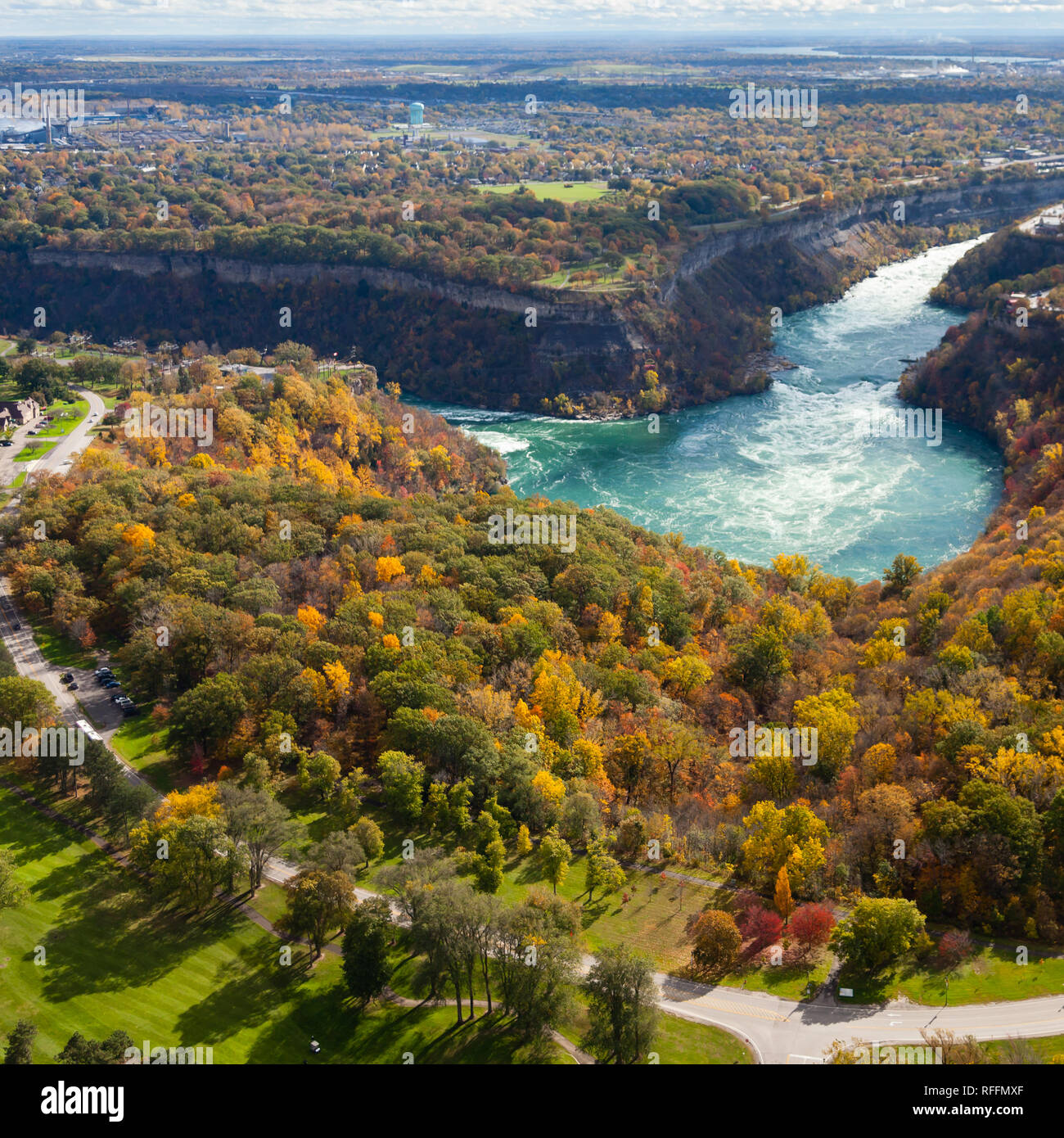 Niagara Whirlpool Aerial View. An aerial view of Niagara Whirlpool ...