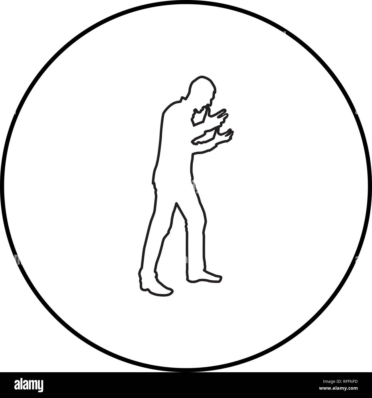 Man Silhouette Aggressive Stock Photos & Man Silhouette Aggressive ...