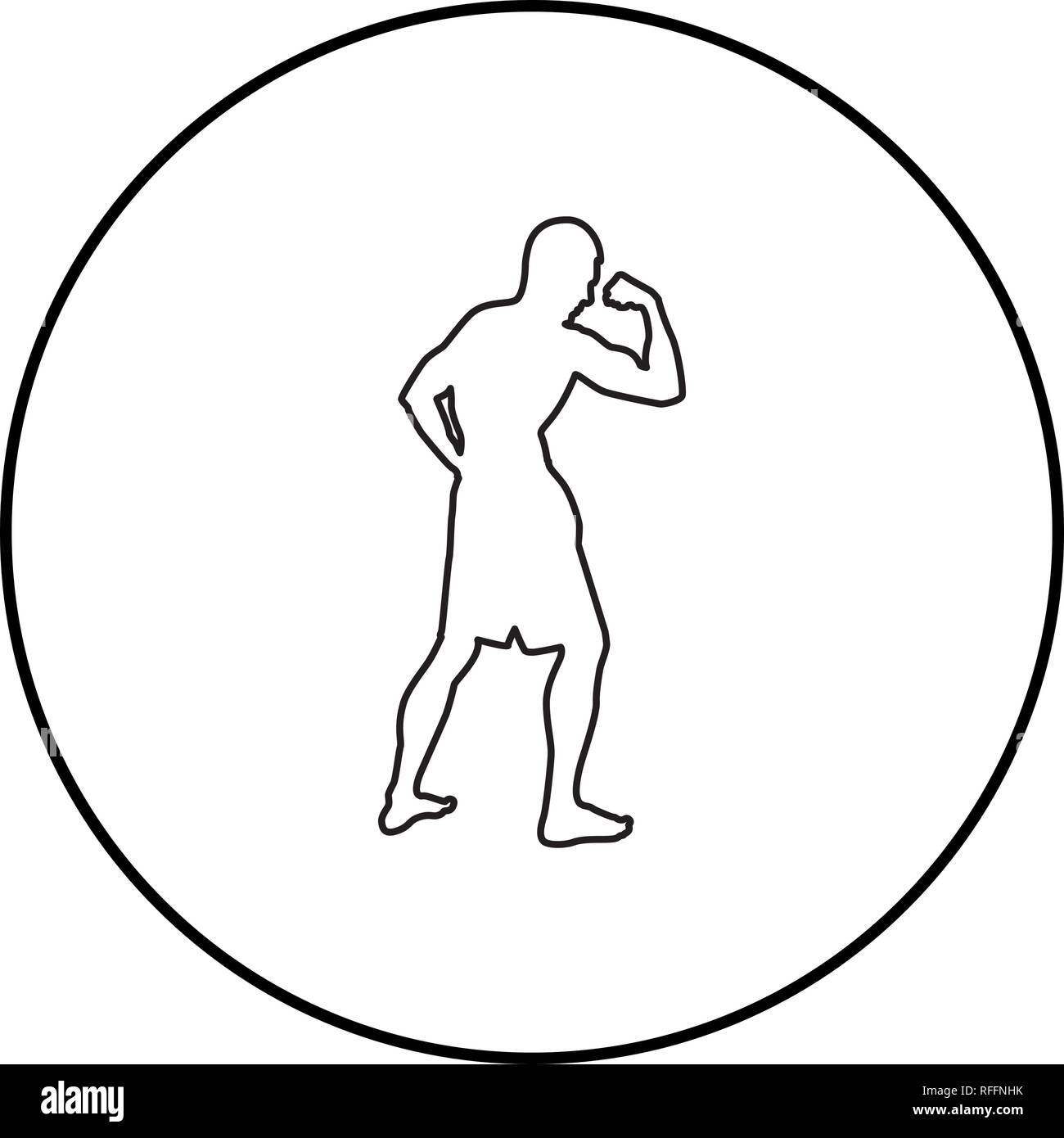 Bodybuilder showing biceps muscles Bodybuilding sport concept ...