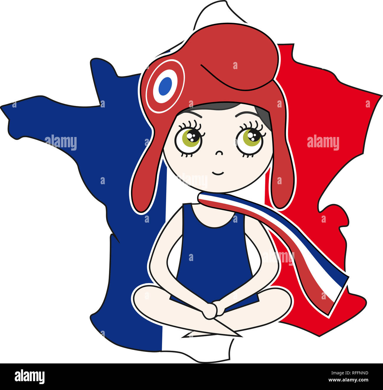 French Marianne sitting Stock Photo - Alamy