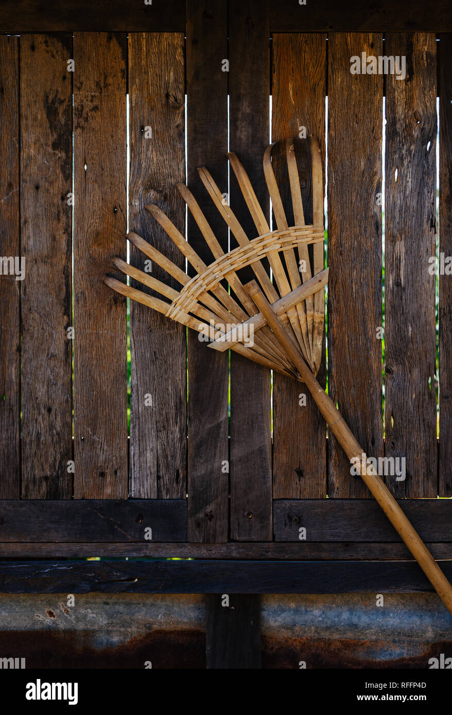 Wooden window in rural farm Stock Photo - Alamy