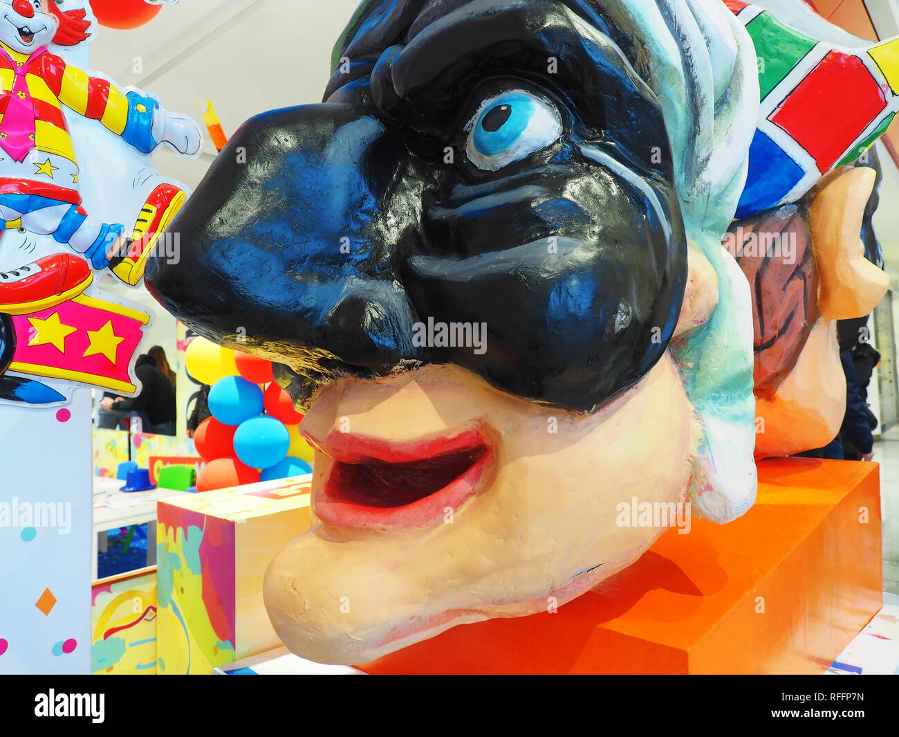 Carnival Pulcinella Mask Neapolitan Character Stock Photo - Alamy