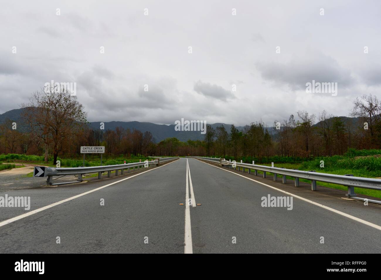Cattle creek sign and the david burgess bridge, Scenes from the drive ...