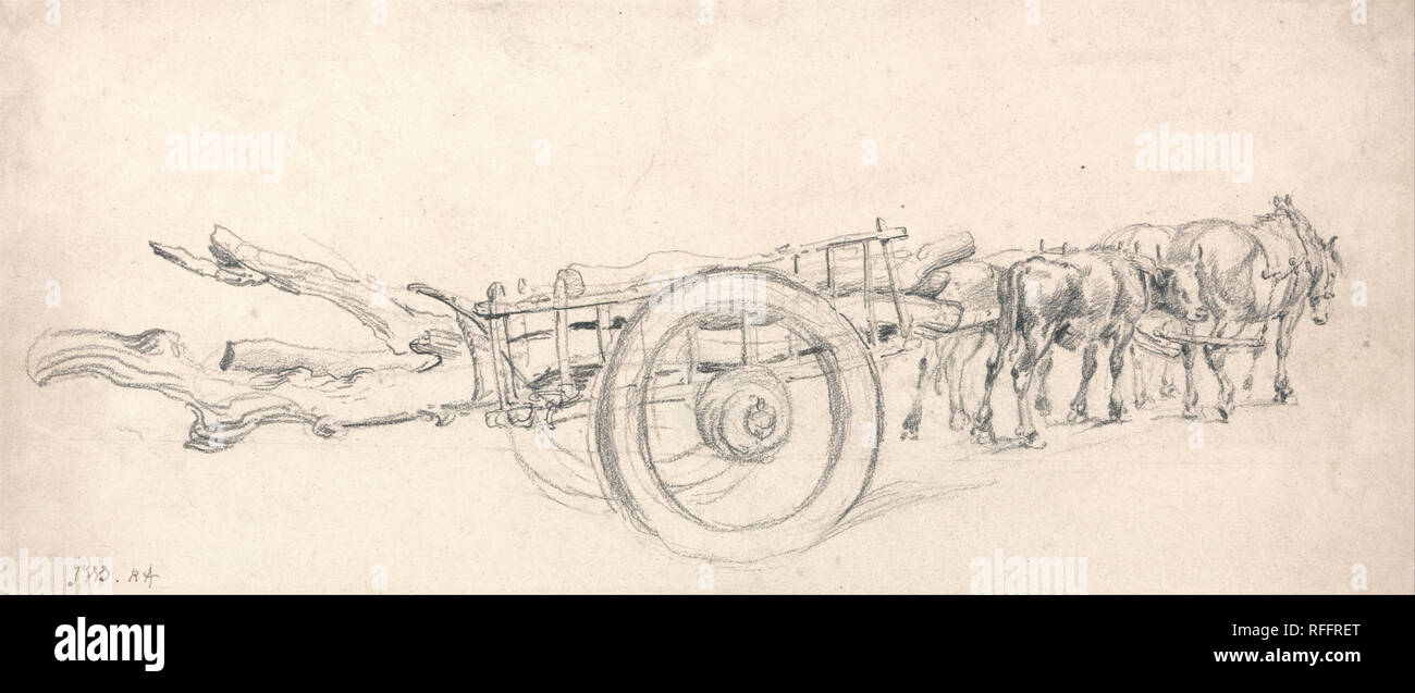 Horse drawn cart drawing hi-res stock photography and images - Alamy