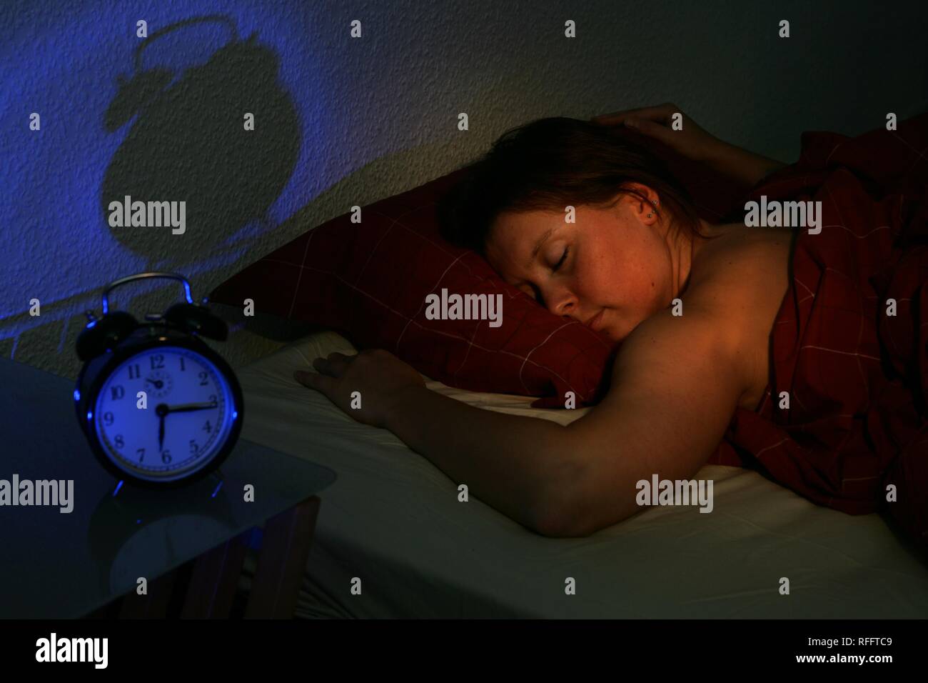 Woman lies in deep hi-res stock photography and images - Alamy