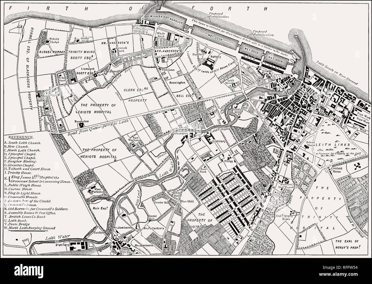 Old maps of scotland hi-res stock photography and images - Alamy